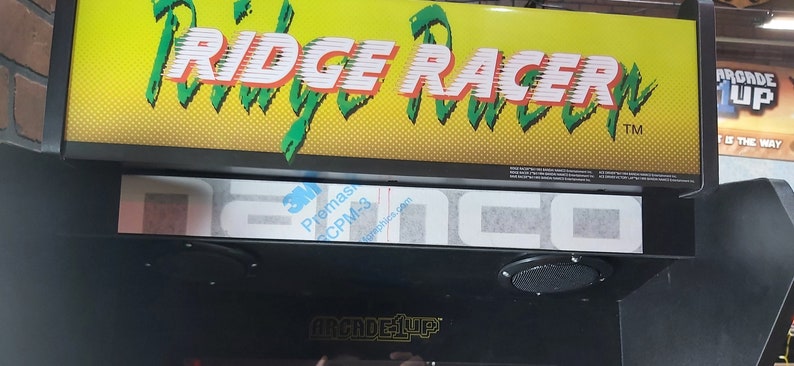 Arcade 1up RIDGE RACER NAMCO Decal - Etsy
