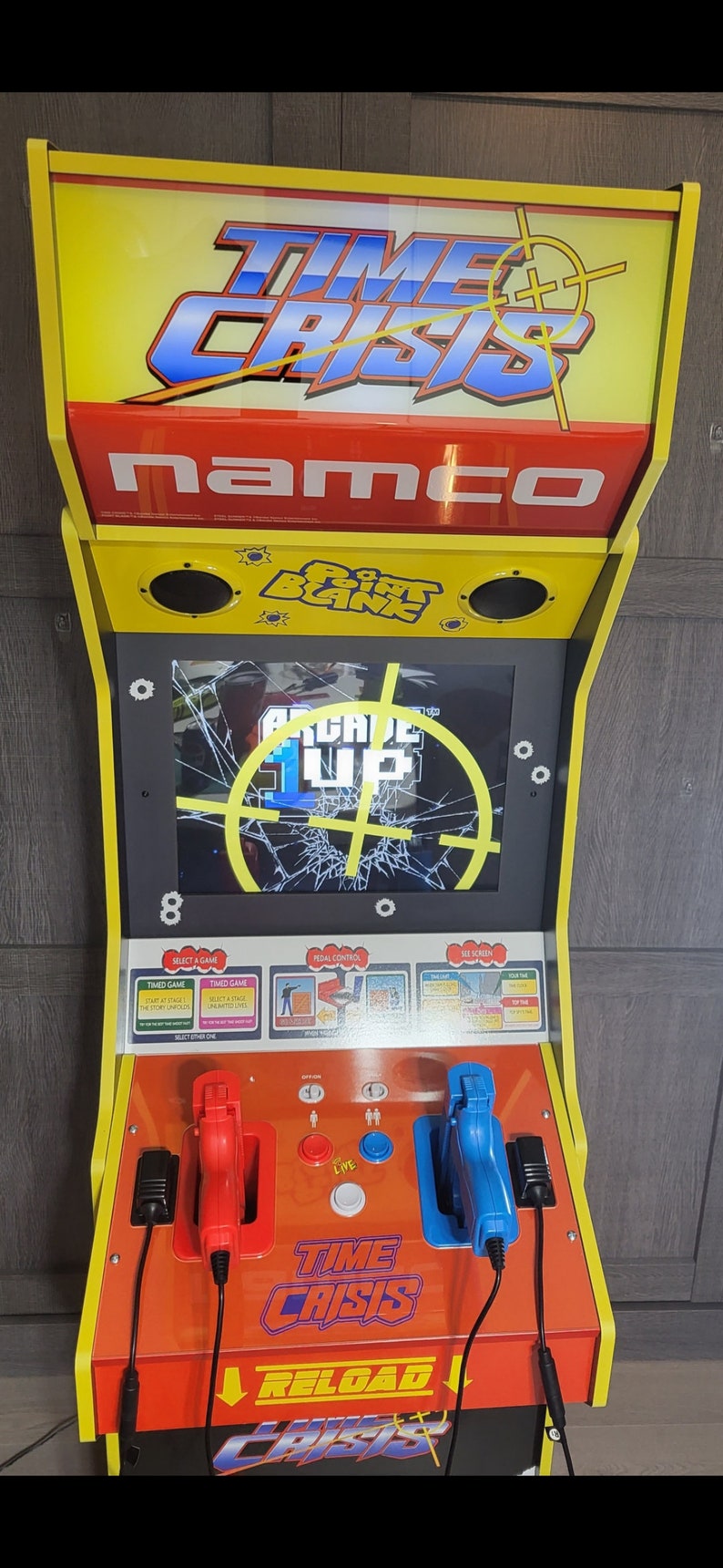 Arcade 1up TIME CRISIS NAMCO Decal Package - Etsy