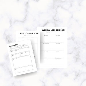 EDITABLE Lesson Plan Template Template, Digital Lesson Planner, Weekly ...
