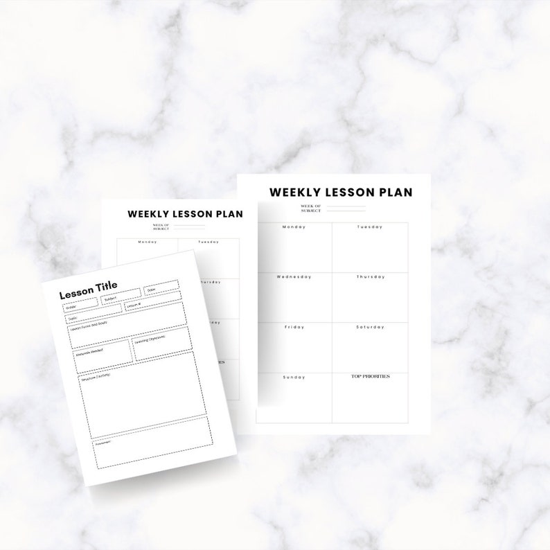 EDITABLE Lesson Plan Template Template, Digital Lesson Planner, Weekly ...