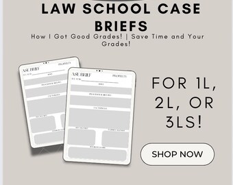 Case Brief Template - Etsy