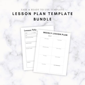 EDITABLE Lesson Plan Template Template, Digital Lesson Planner, Weekly ...