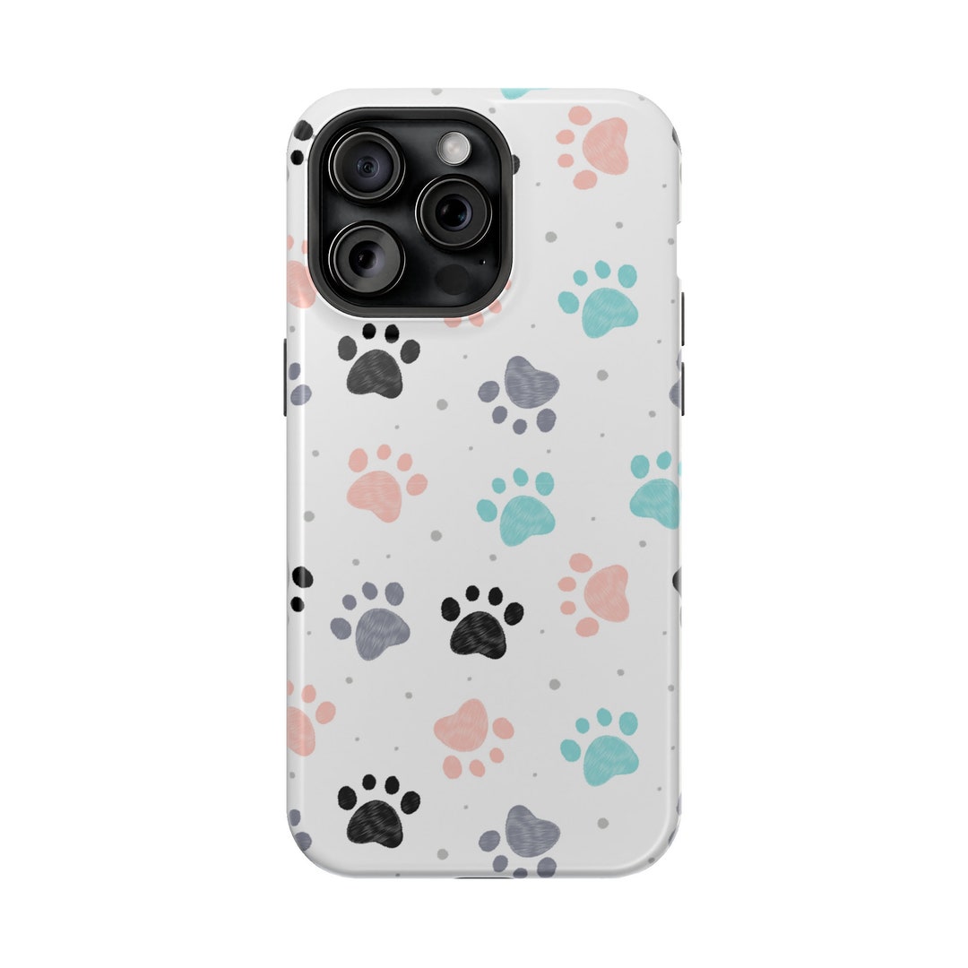 Cute Paw Prints Phone Case Magsafe iPhone Case iPhone 15 Pro Max 14 ...