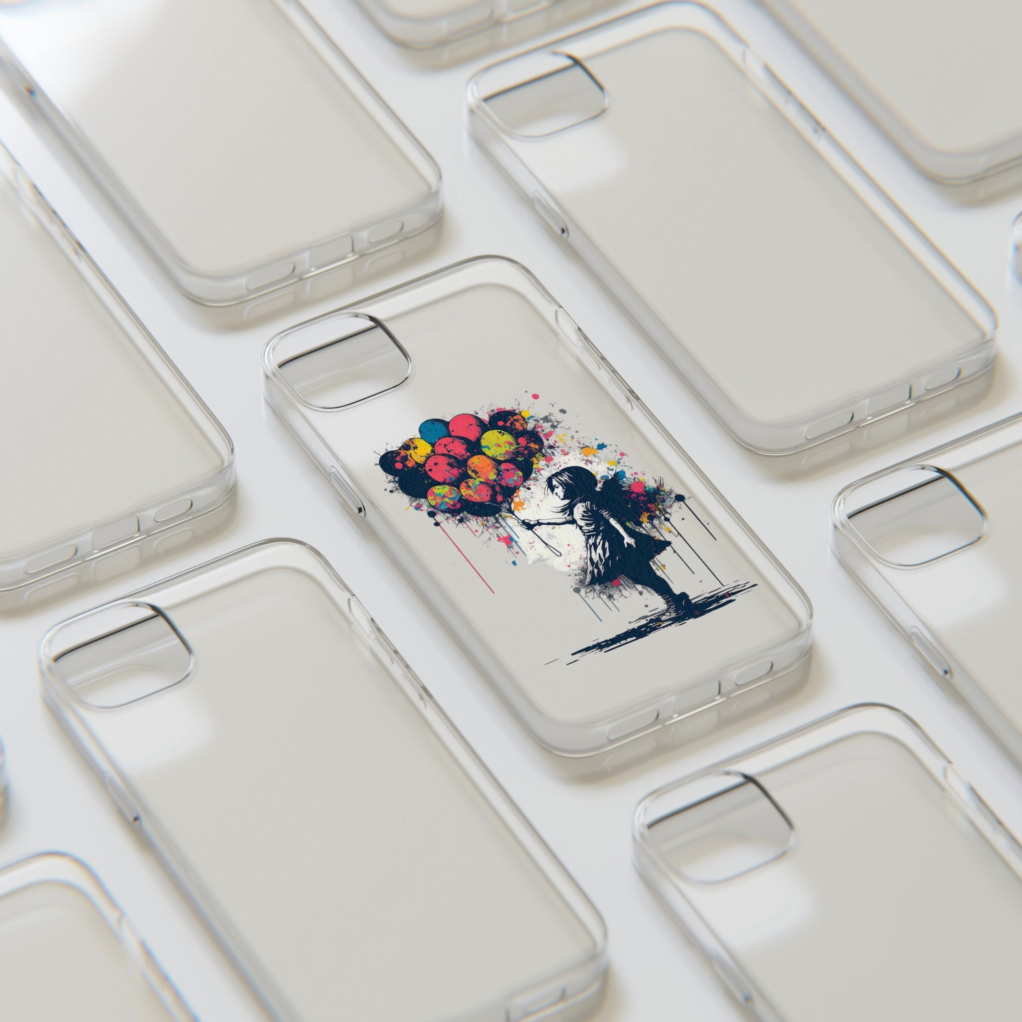 Banksy Balloon Girl Artwork Phone Case for iPhone Case iPhone 14 13 12 ...