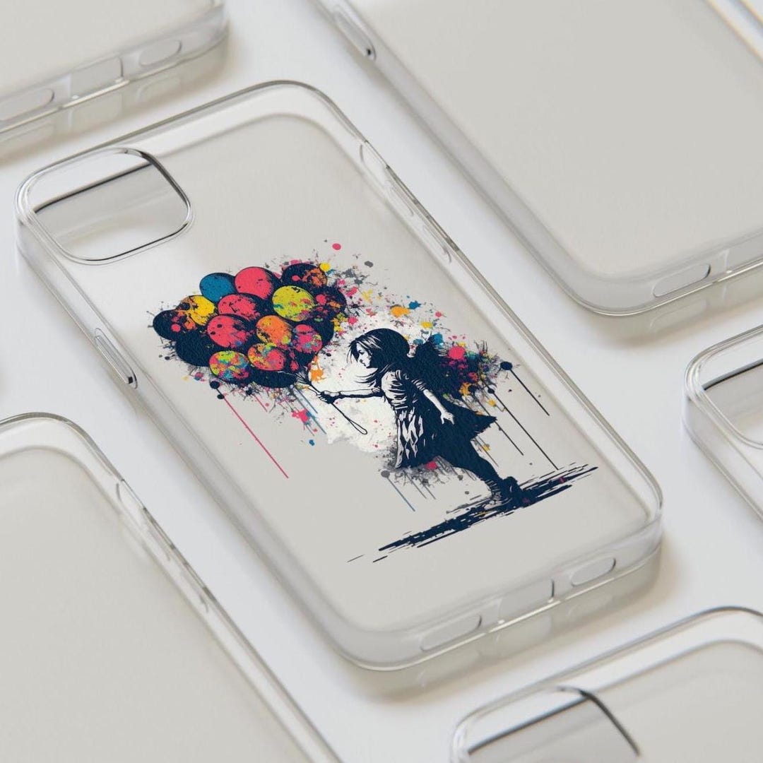 Banksy Balloon Girl Artwork Phone Case for iPhone Case iPhone 14 13 12 ...