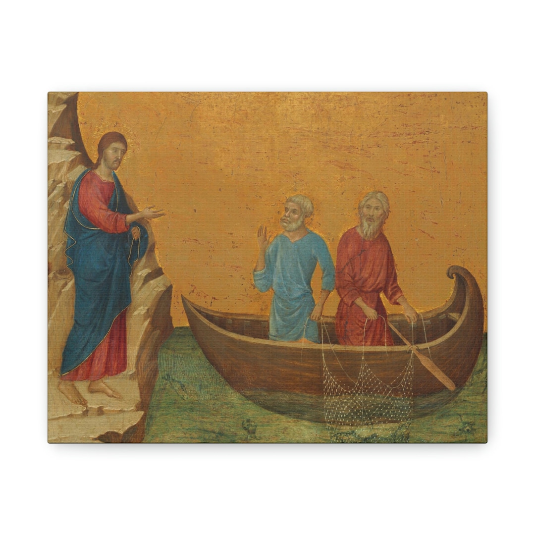 The Calling of the Apostles Peter and Andrew, 1308-1311 Painting on ...