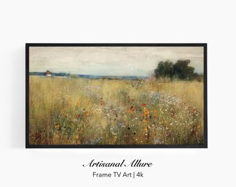 Samsung Frame TV Art Spring | Wildflower Field | Flower Meadow ...