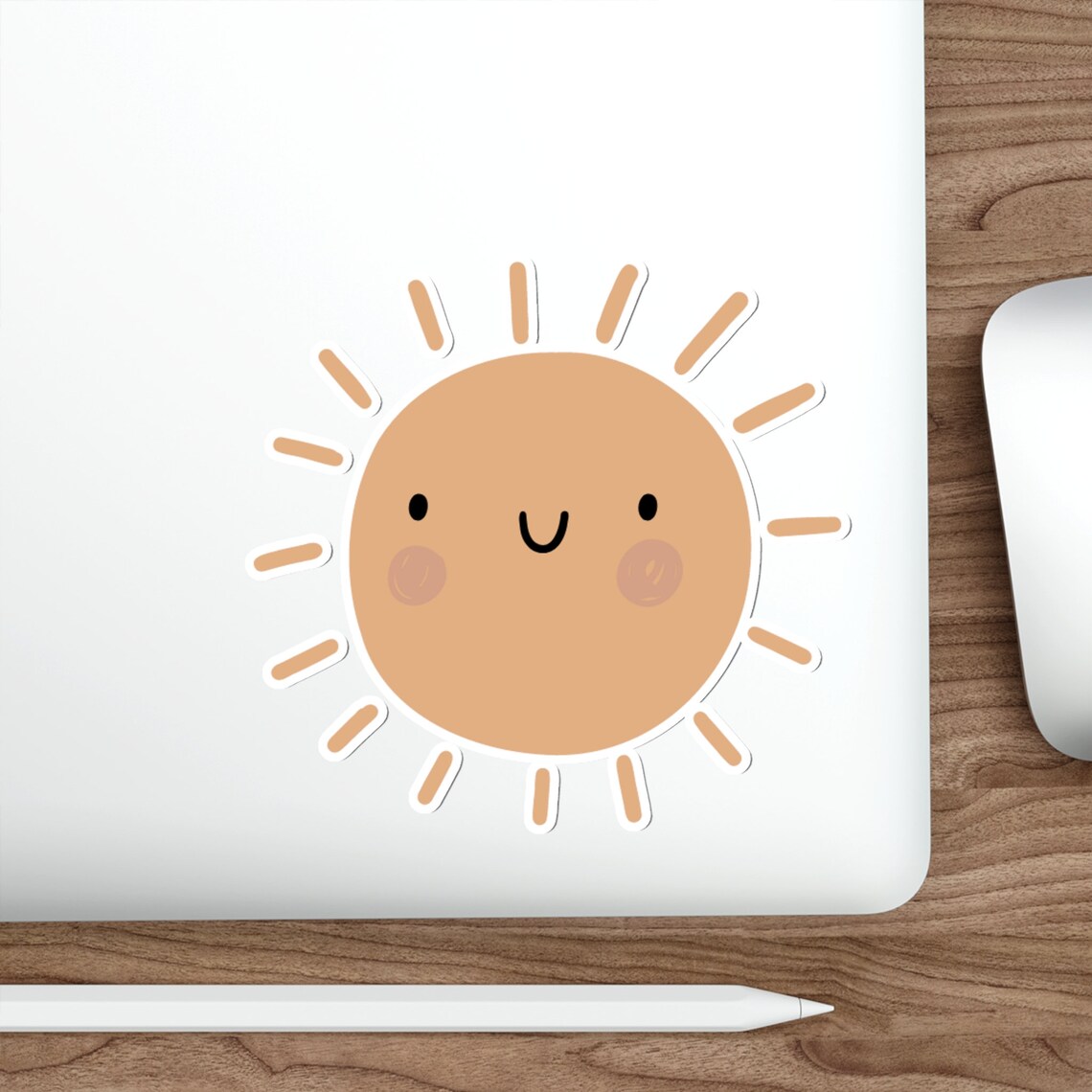 Happy Vintage Boho Sun Sticker Waterbottle Notebook & Laptop Sticker ...