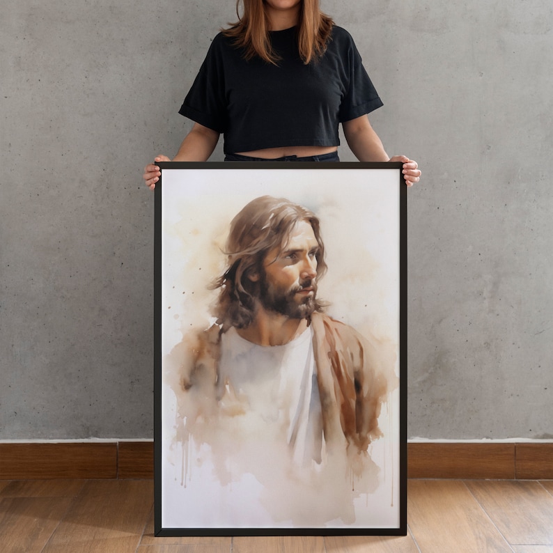 Jesus Christ Print, Jesus Painting, Bible Art, Christian Wall Art ...