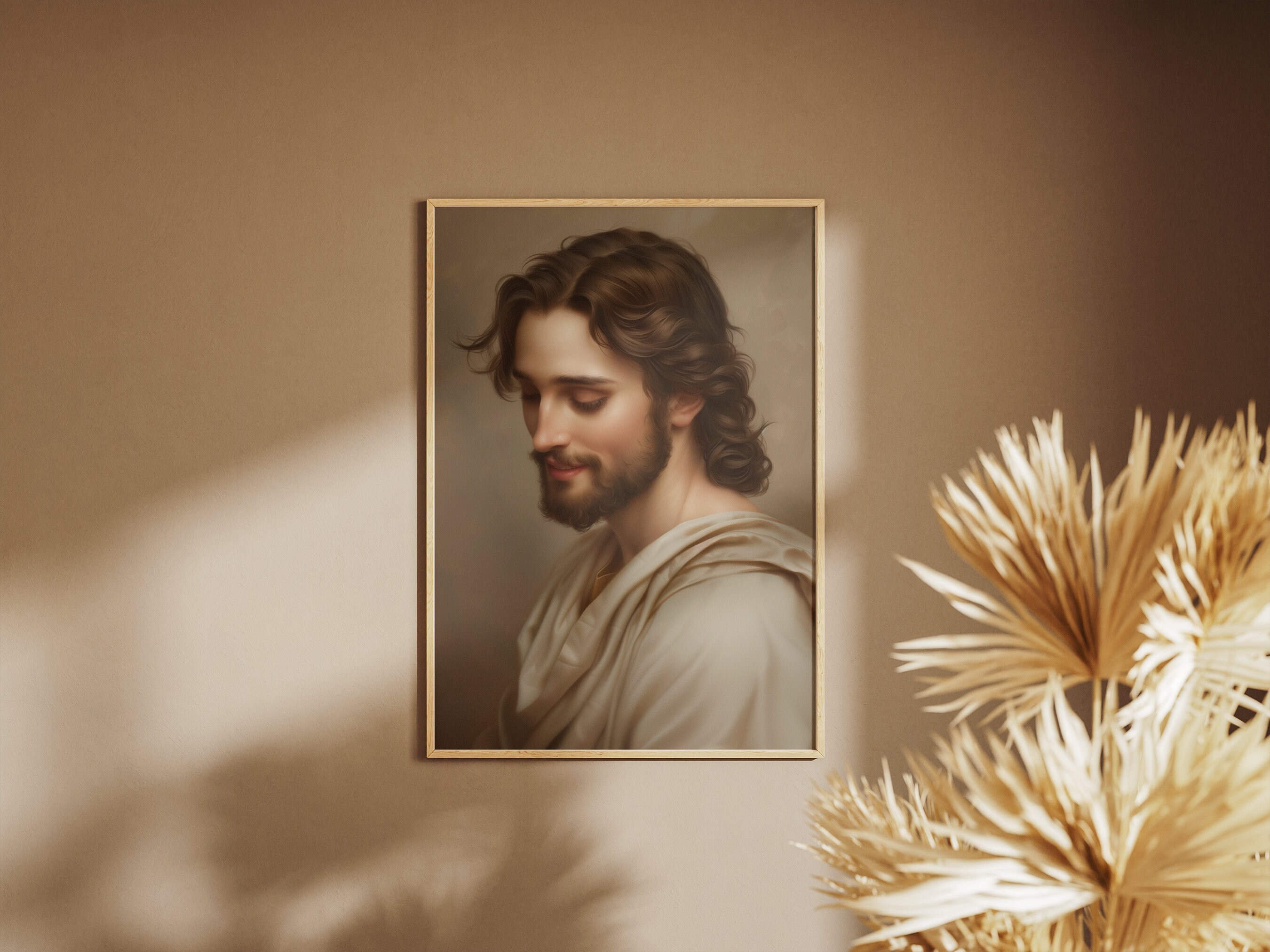 Jesus Christus Porträt Ölgemälde, Christliche Kunstwerk, Katholische ...