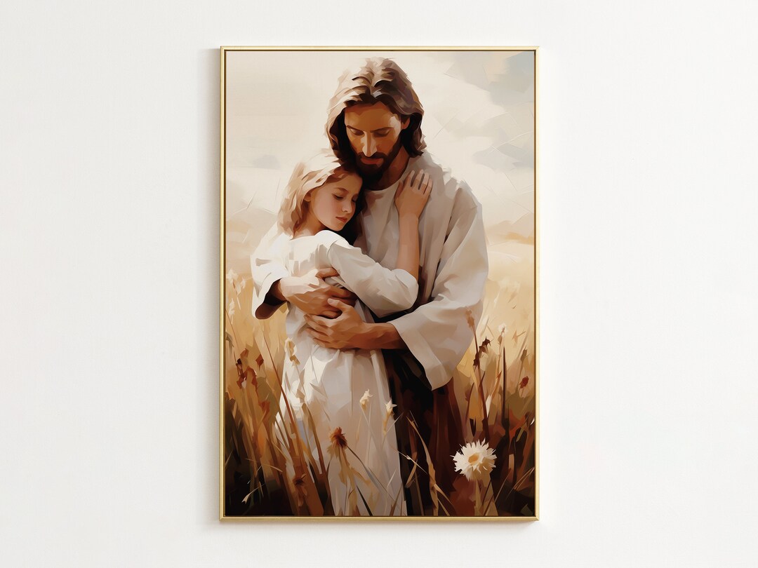 Beloved of the Savior, Jesus and Little Girl Painting, LDS Baptism ...