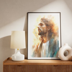 Jesus Christus Druck, Jesus Malerei, Bibel Kunst, Christliche Wandkunst, Kirche Dekor, Jesus ...
