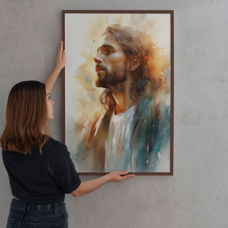 Jesus Christus Druck, Jesus Malerei, Bibel Kunst, Christliche Wandkunst, Kirche Dekor, Jesus ...