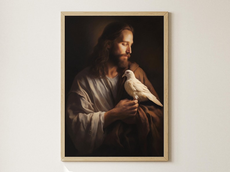 Prince of Peace, Holy Spirit Dove, Christian Wall Art, Peace in Christ ...
