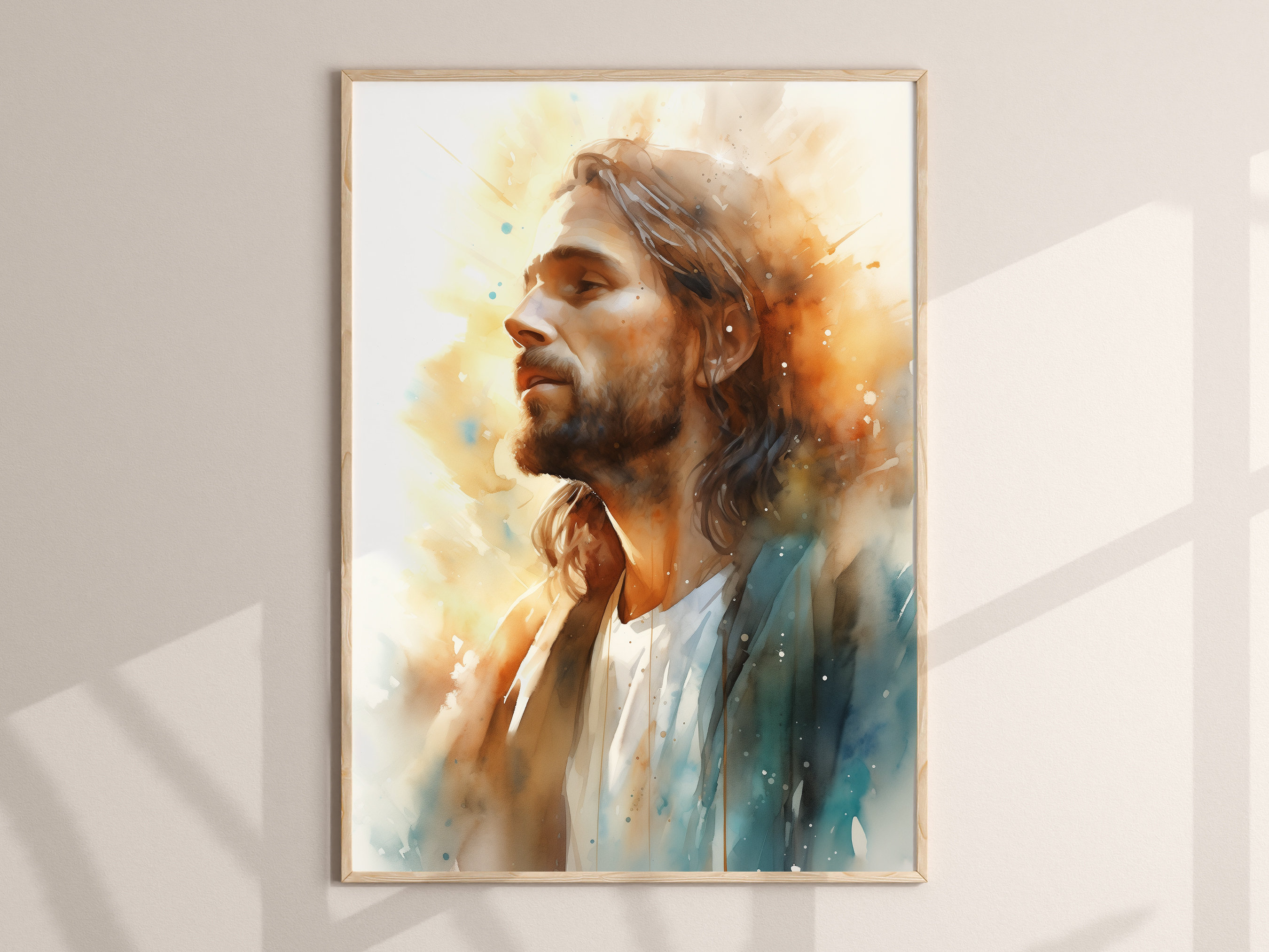 Jesus Christ Print Jesus Painting Bible Art Christian Wall - Etsy