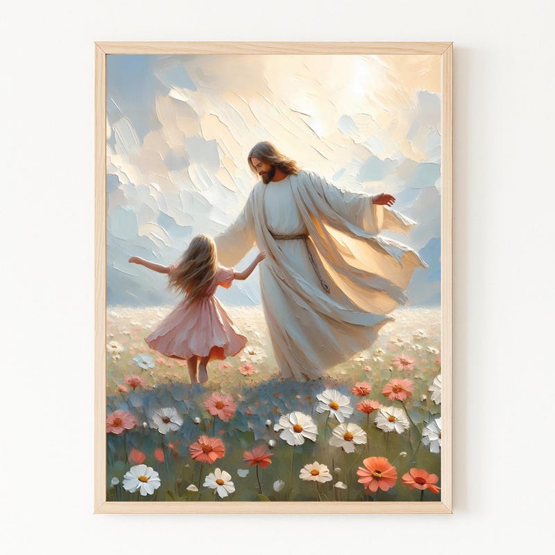 Jesus Pictures With Little Girl - Etsy