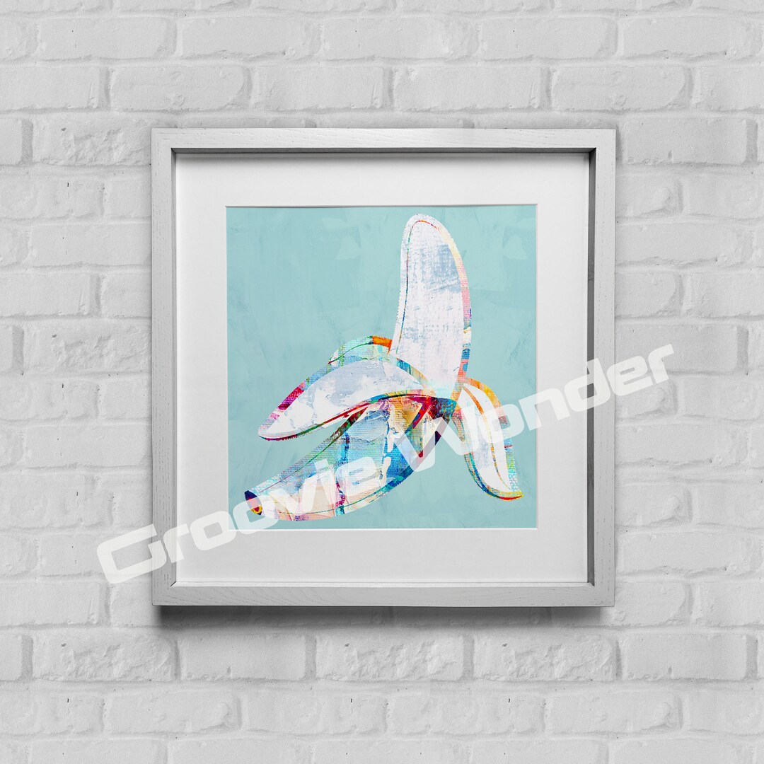 Banana Abstract Male Wall Art - Etsy