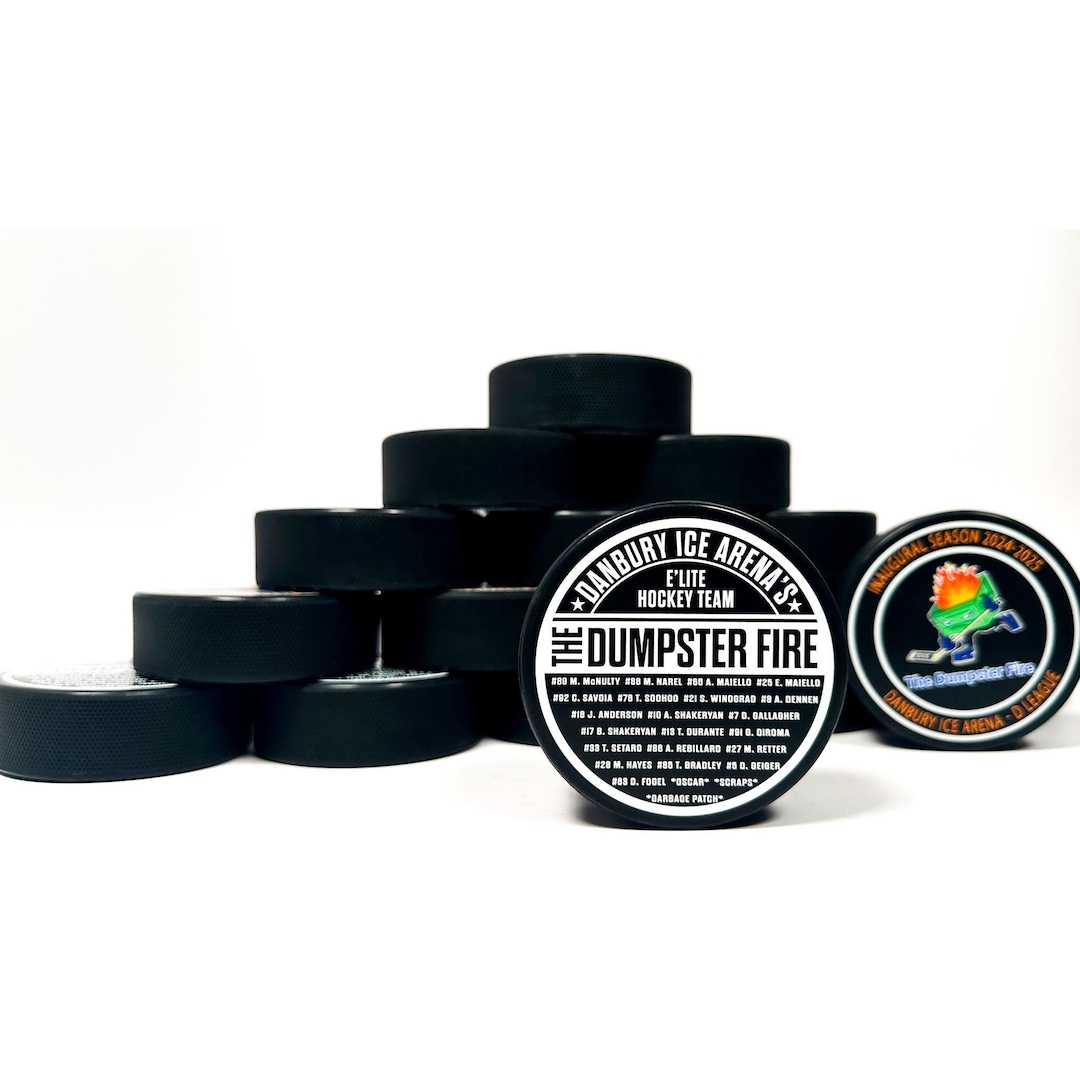 Custom Printed Hockey Pucks - Etsy