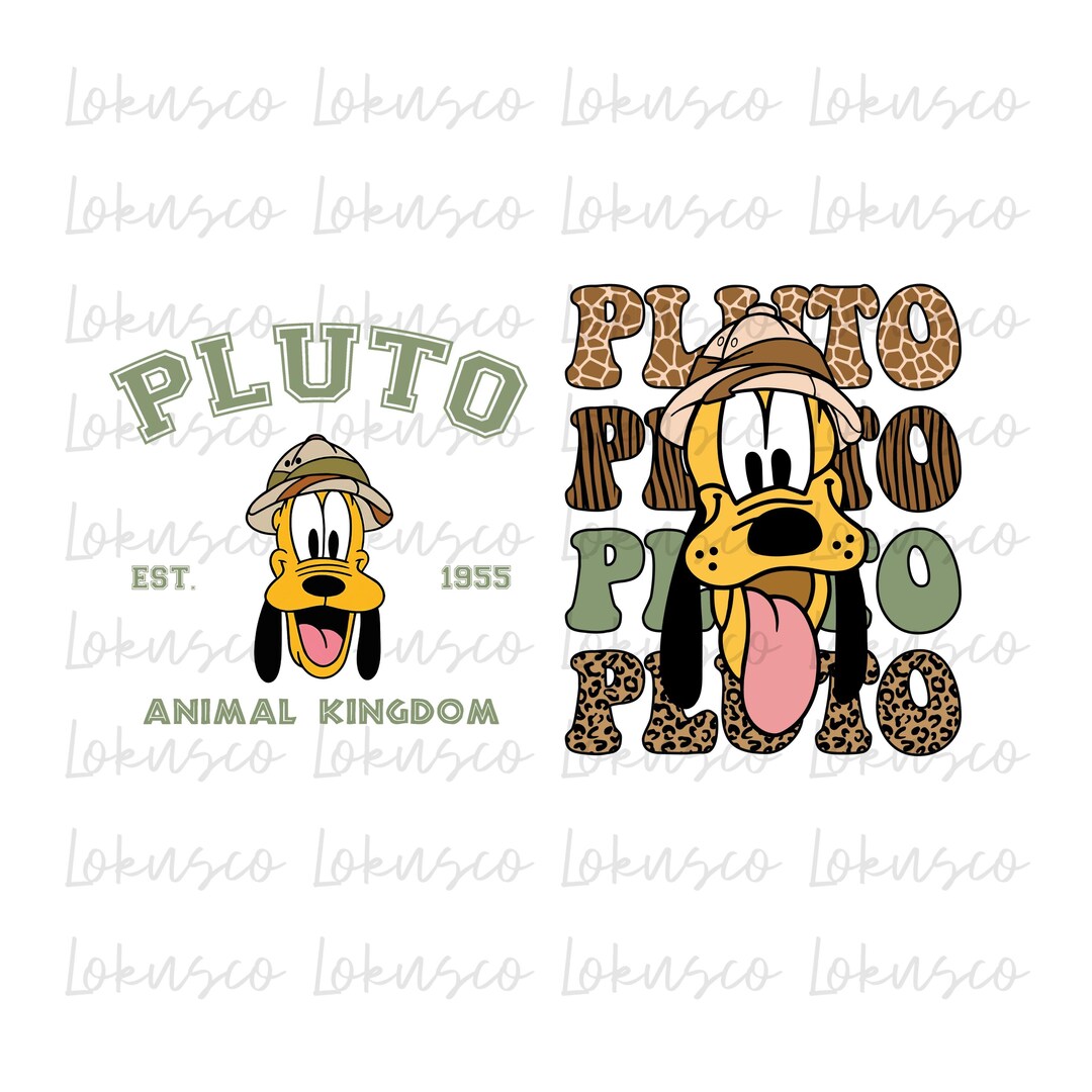 Disney Animal Kingdom Two-side Png, Pluto Safari Png, Disney Safari Png ...