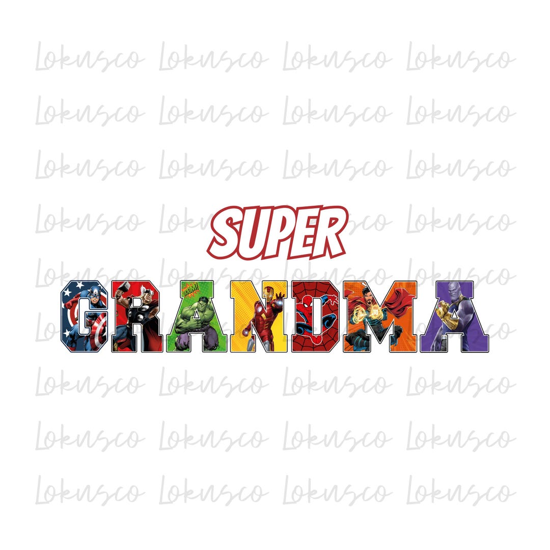 Super Grandma Svg Png, Grandma Svg, Granny Svg, Grandkids Svg ...