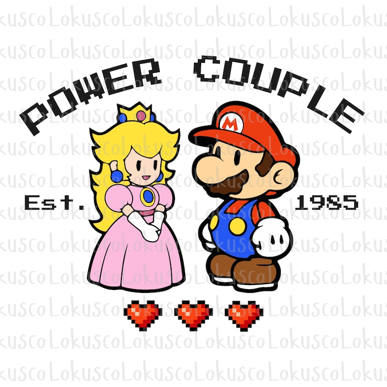 Mario & Princess Peach Png, Mario Couple Png, Super Mario Png, Princess ...