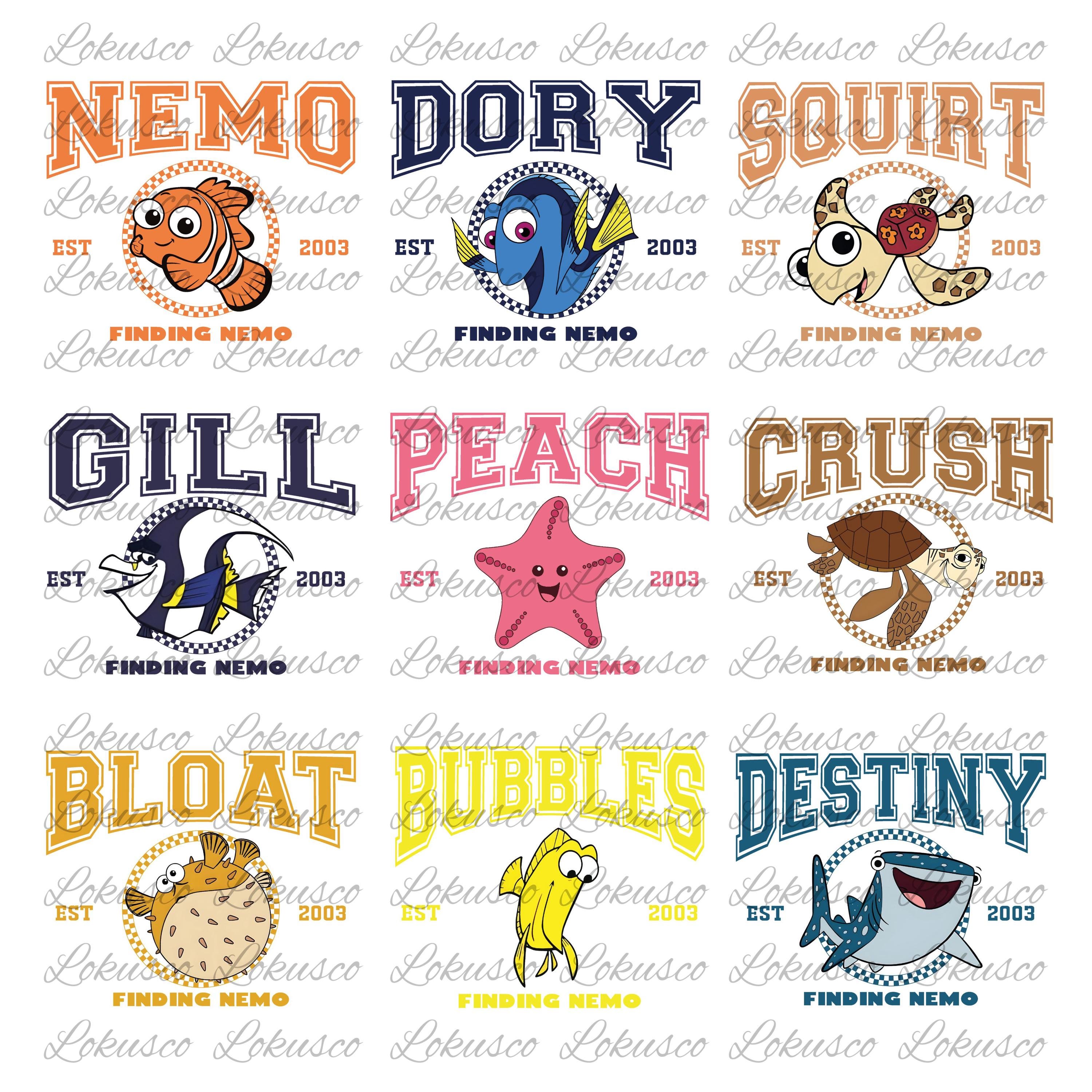 Disney Finding Nemo Characters Png, Finding Nemo Matching Png, Finding ...