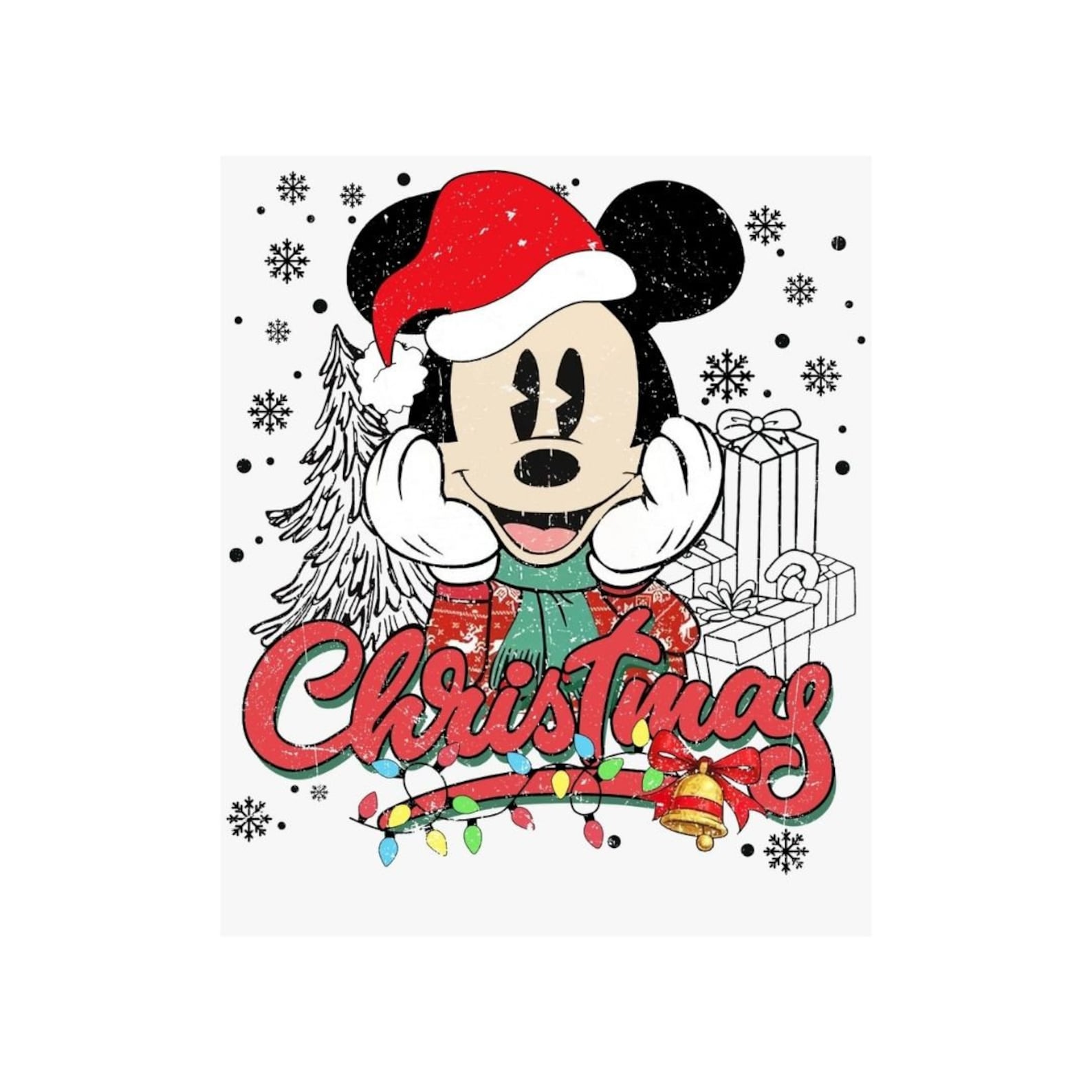 Mickey Christmas Png, Retro Mickey Mouse, Merry Christmas Png, Xmas ...