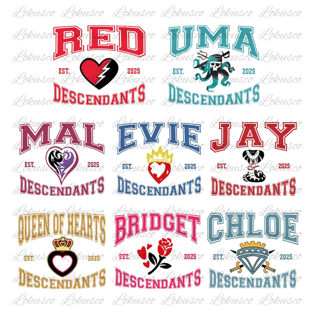Descendants the Rise of Red Characters Symbol Bundle Png, Descendants ...