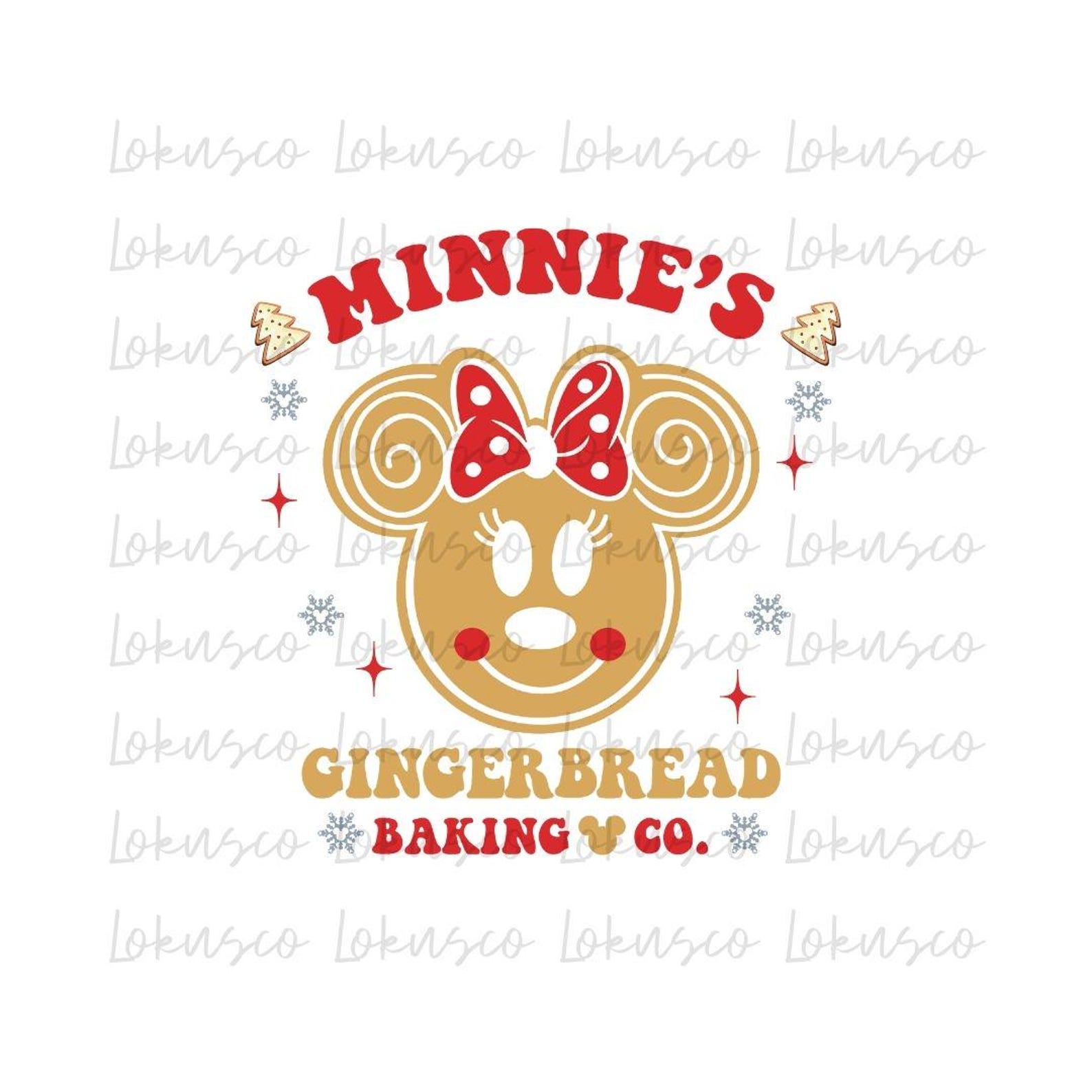 Minnie Ginger Bread Bakin Co Svg Png, Family Christmas Png, Magic ...