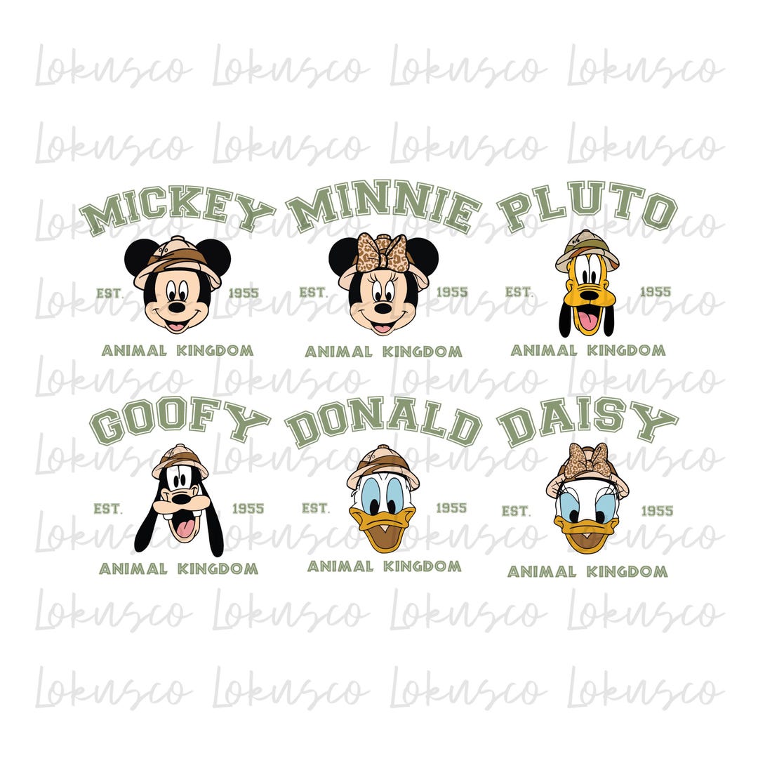 Disney Animal Kingdom Bundle Png, Mickey and Friends Png, Animal ...