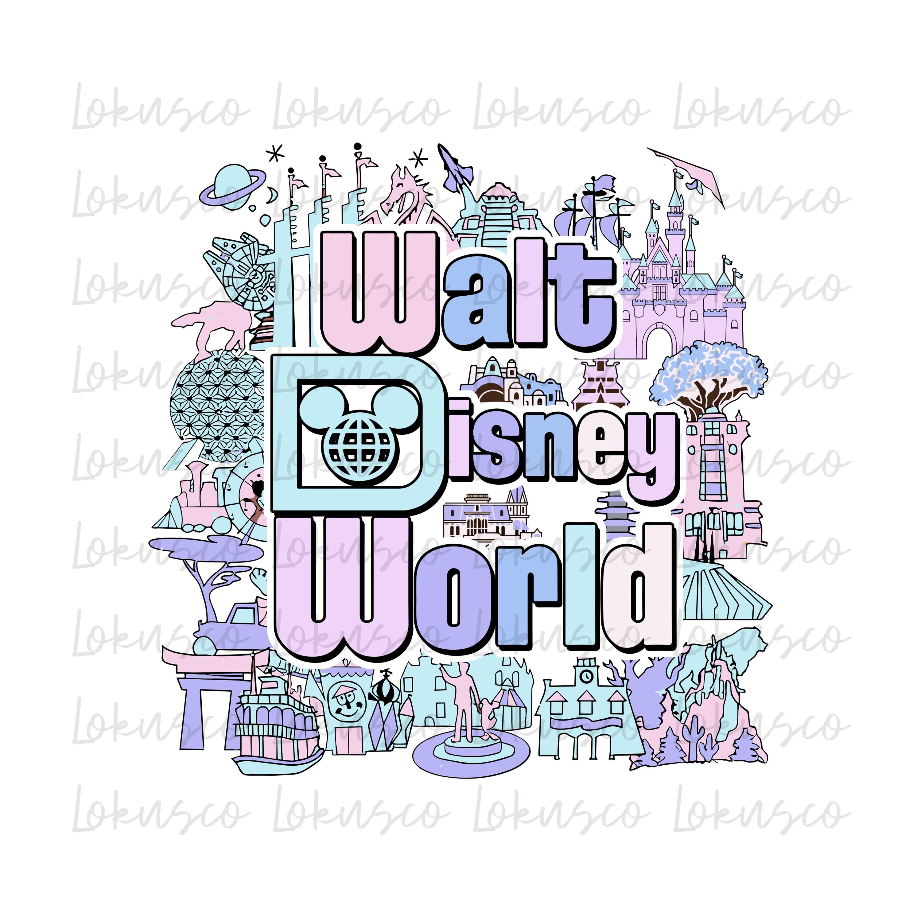 Walt Disney World Png, Disneyworld Christmas Png, Retro Disney ...