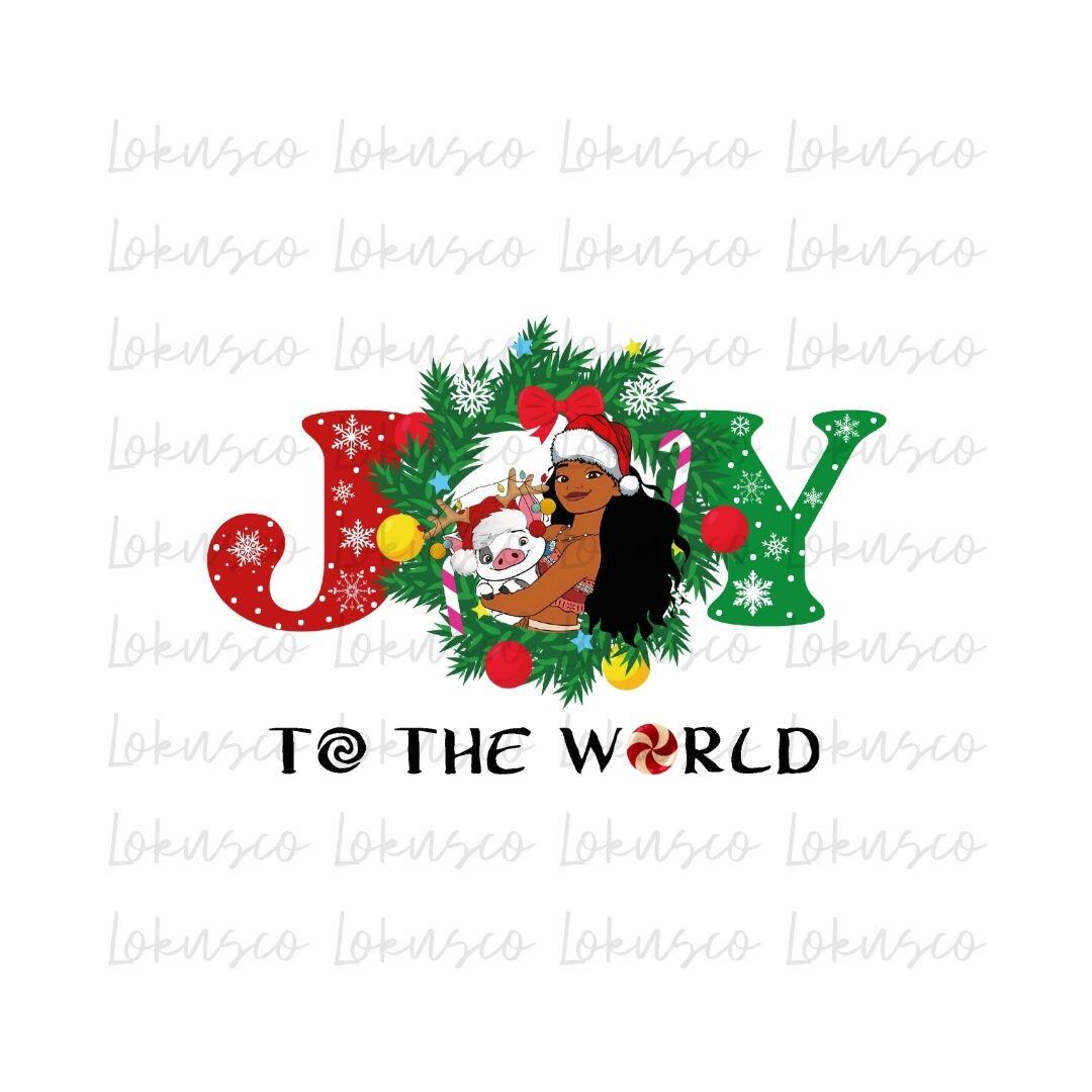 Moana Joy to the World Christmas Png, Christmas Moana Png, Christmas ...