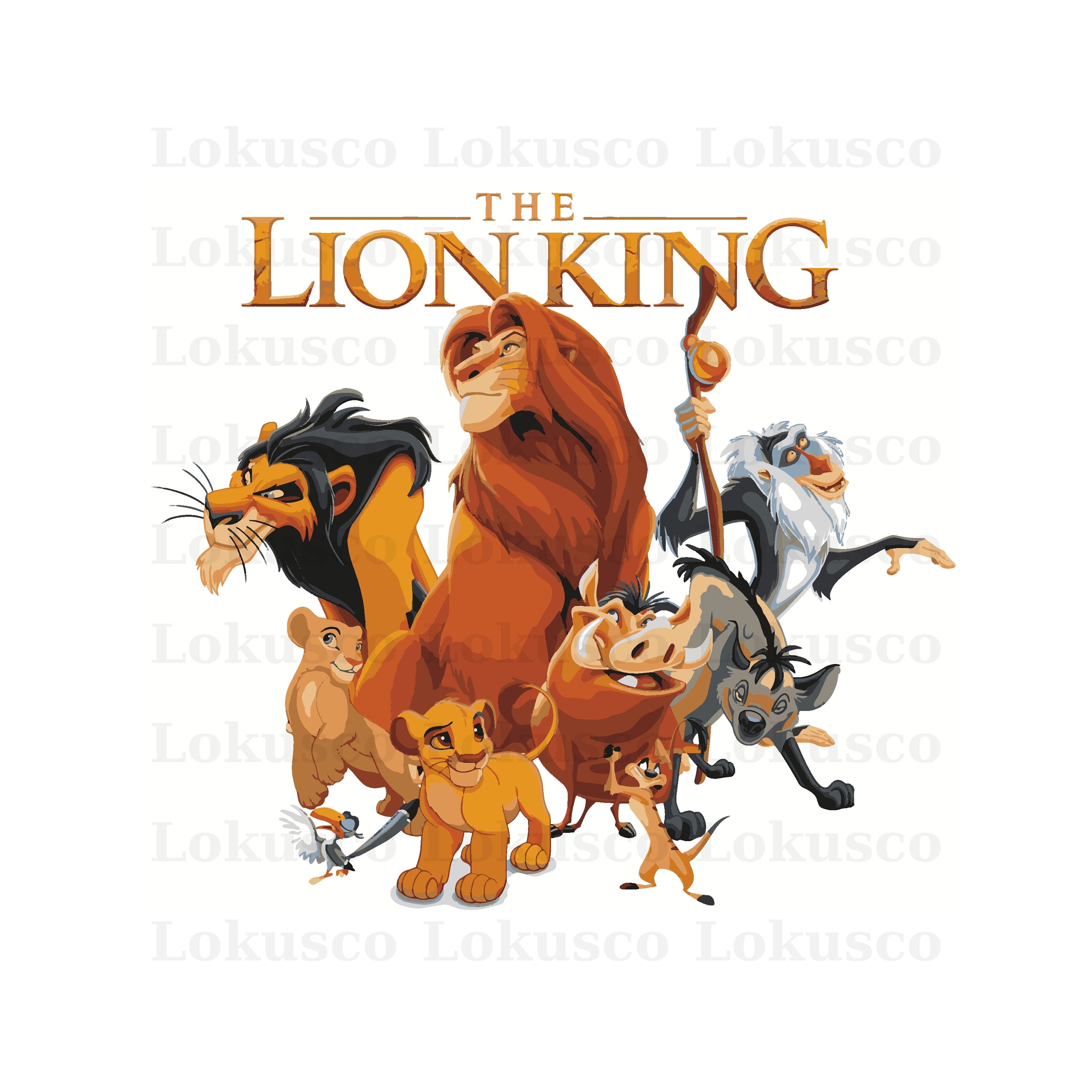 Disney the Lion King Group Characters Svg, Hakuna Matata Png, Lion King ...
