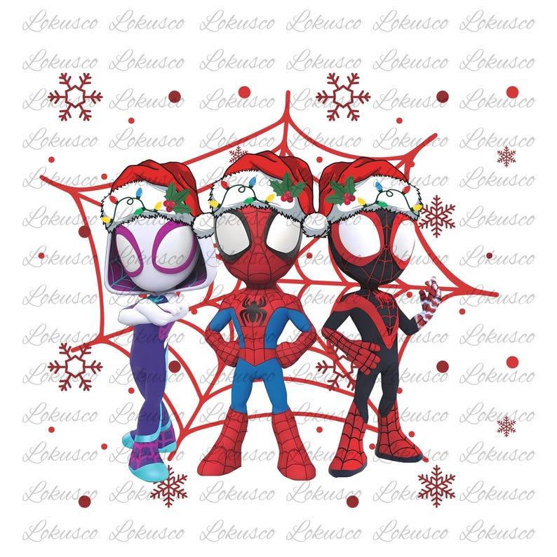 Christmas Spidey and His Amazing Friends Png, Spidey Christmas Png ...