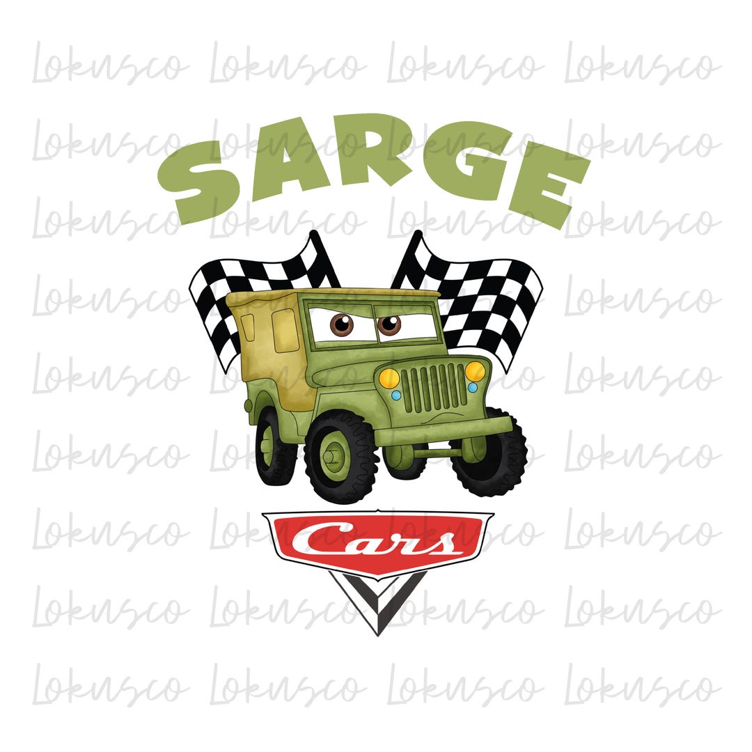 Disney Pixar Cars Sarge Png, Family Trip 2024 Png, Magical Kingdom ...