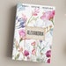Personalized Name Journal Women, Custom Name Journal, Floral Custom ...