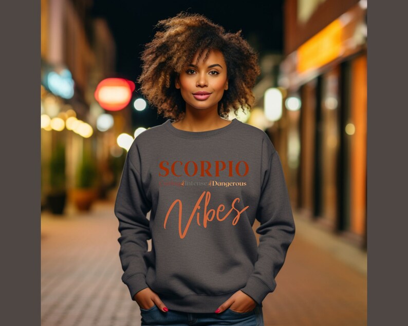 Scorpio Zodiac Sweatshirt Black Girl, Black Women Scorpio Zodiac Gift ...