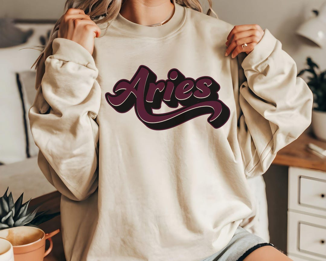 Aries Sweatshirt for Women - Trendy Aries Zodiac Shirt - Astrology ...