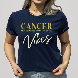 Astrology Tee Cancer Vibes, Zodiac Sign Cancer Horoscope Shirt, Star ...