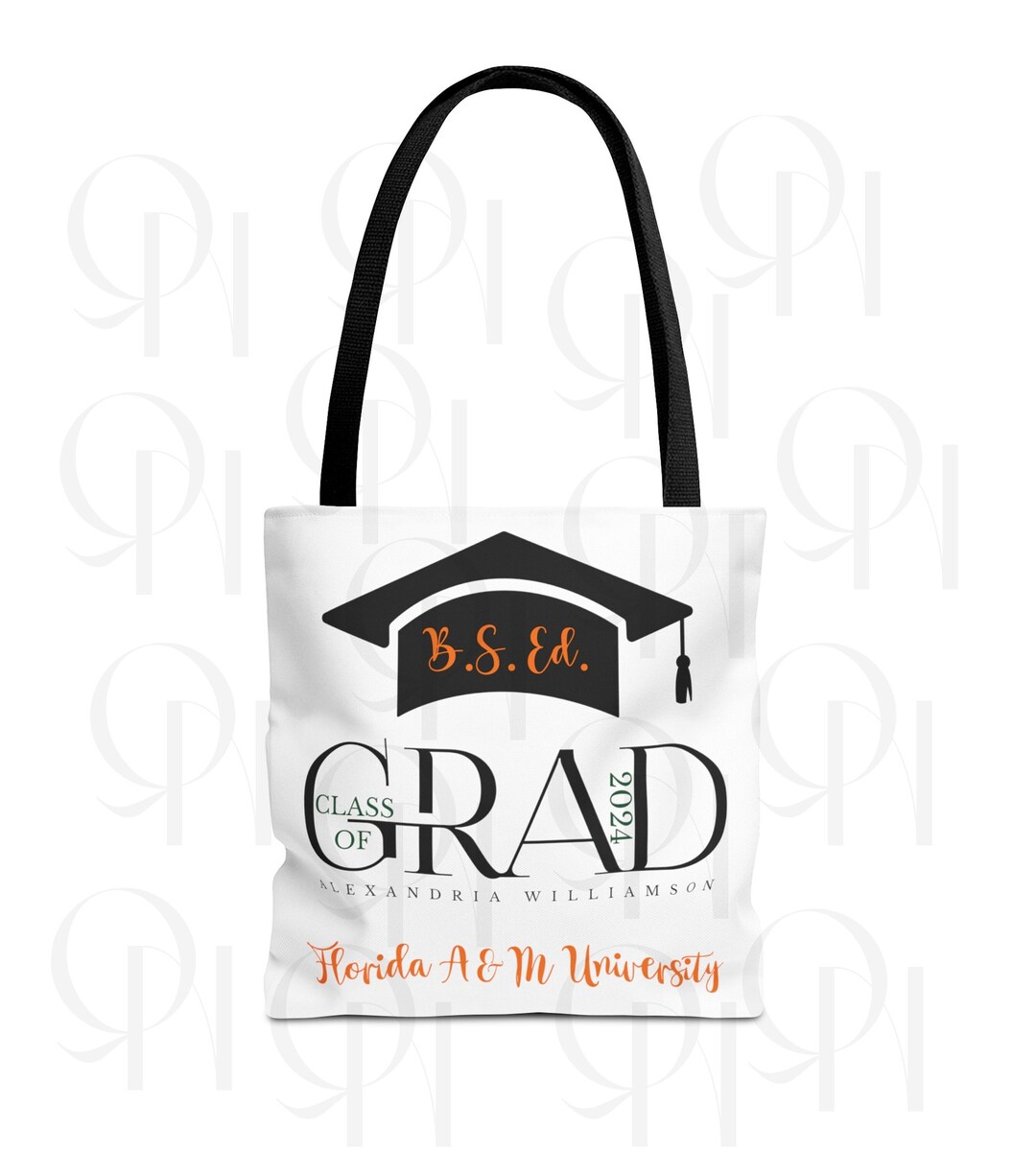 Personalized Tote Bag, Custom Bag for Graduation, College Graduate Gift ...