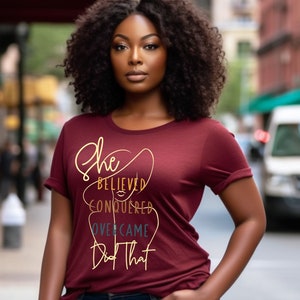 She is Tshirt Black Women, Melanin Shirt, Black Girl Magic, African ...