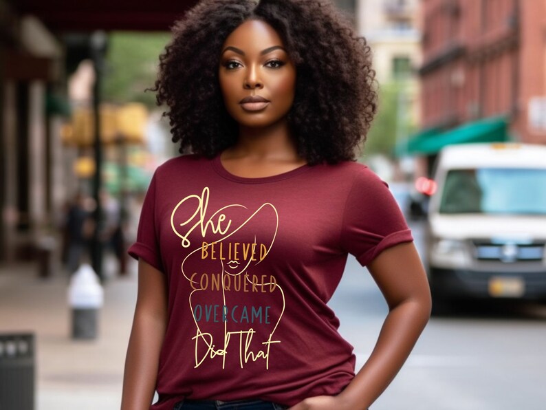 She is Tshirt Black Women, Melanin Shirt, Black Girl Magic, African ...