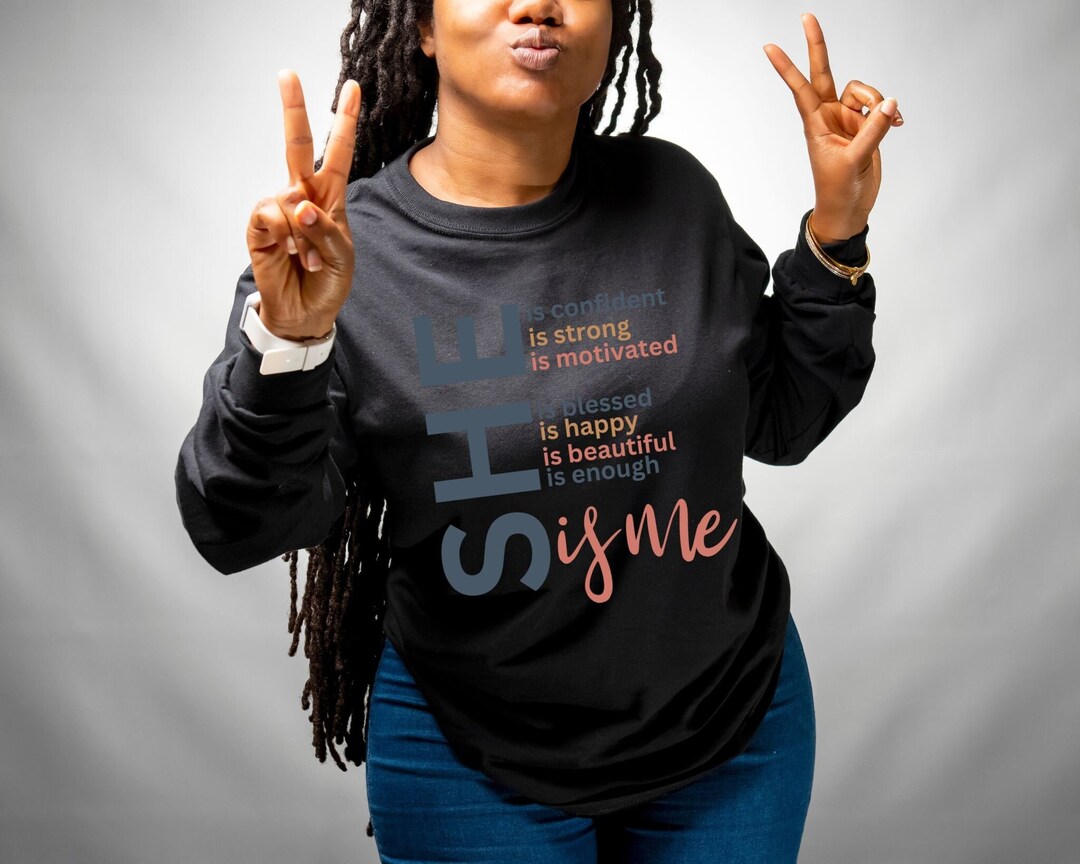 Black Girl Motivational Shirt for Women, Inspirational Gift, Positive ...