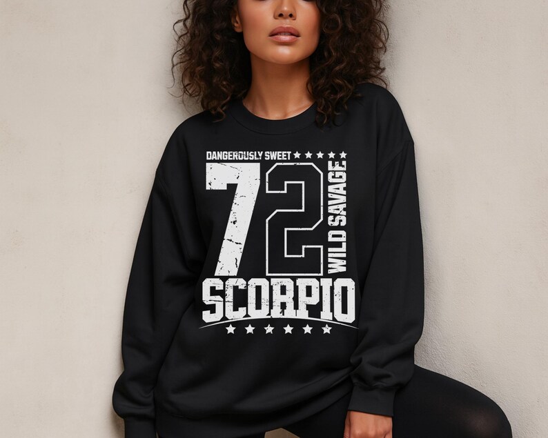 Scorpio Zodiac Sweatshirt Custom Birth Year Personalized Scorpio ...
