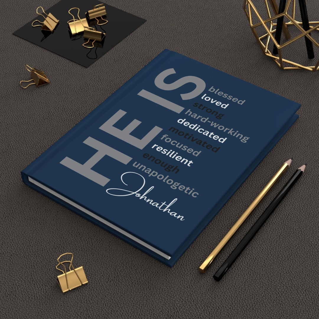 Personalized Men Journal Custom Writing Notebook for Him Unique Gift ...