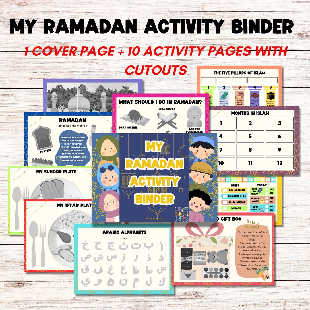 Ramadan Activity Binder – 10 Interactive Pages With Cutouts|digital ...