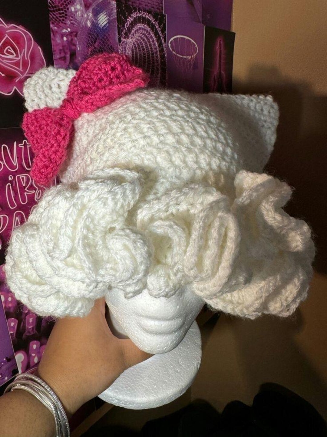 Hello Kitty Ruffle Beanie - Etsy