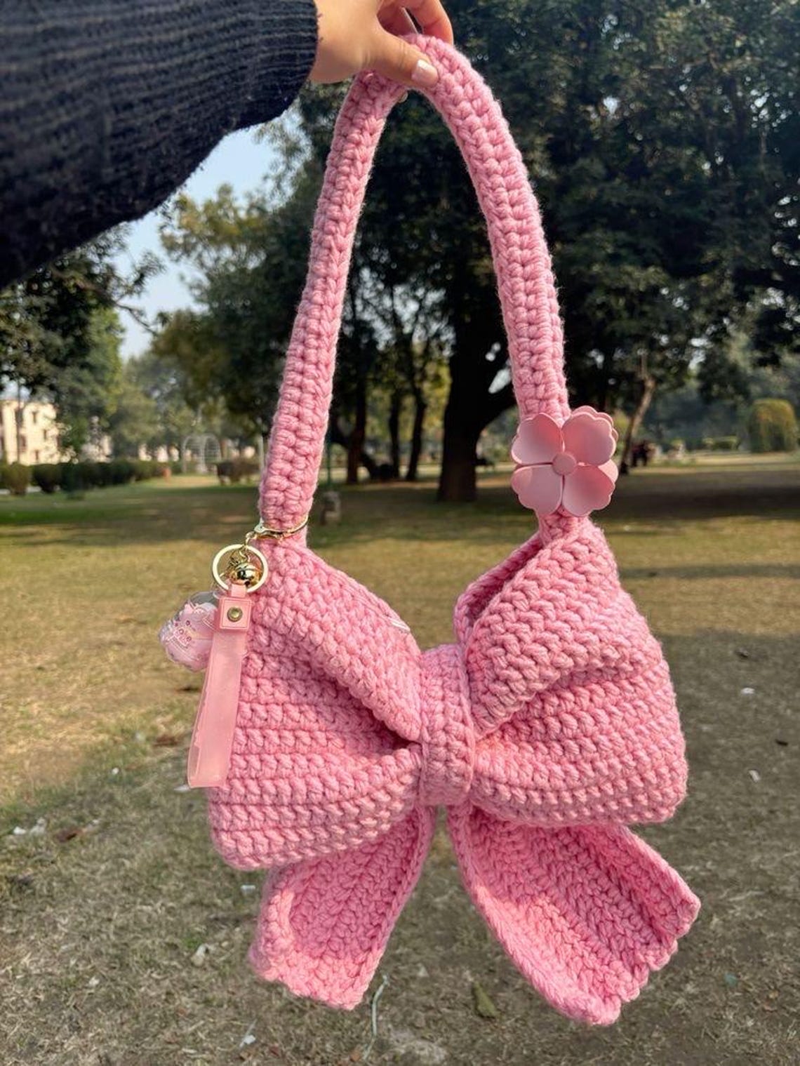 Bow Handmade Crochet Bag - Etsy