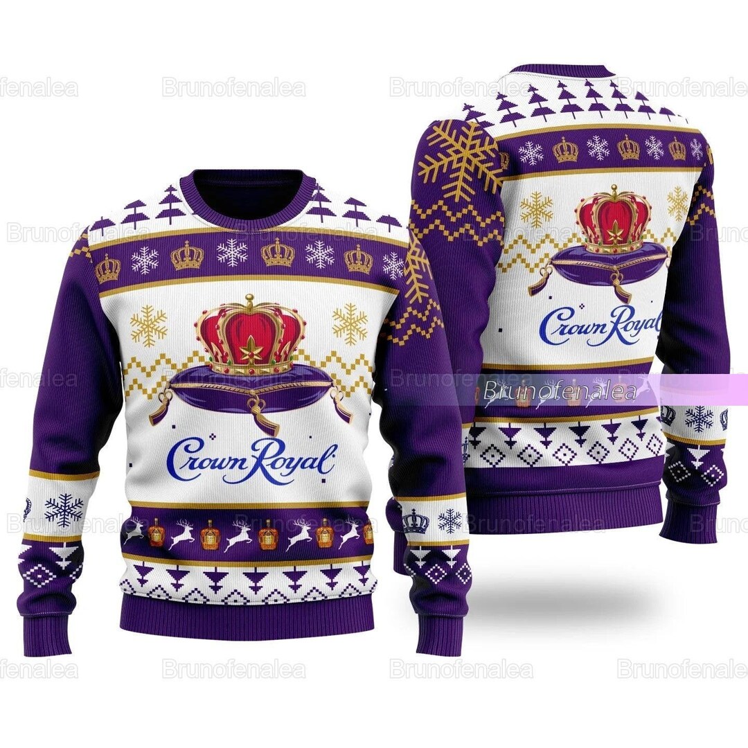 Christmas Crown Royal Ugly Sweater Crown Royal Ugly Christmas - Etsy