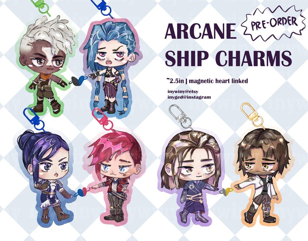 Arcane S2 Ship Charms PRE-ORDER Lol Heart Magnetic Linking Jayvick ...